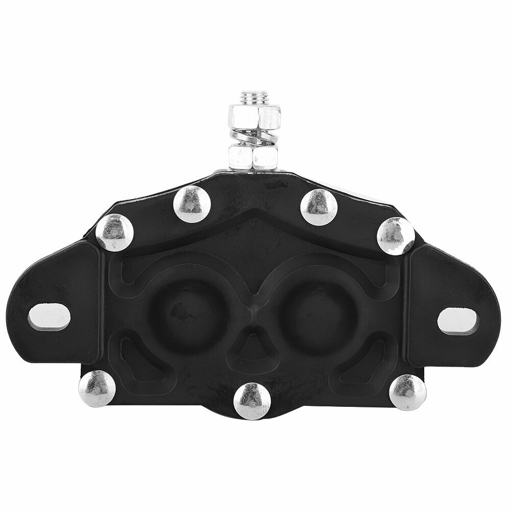 Реле электромагнитное реверсивное для электродвигателя лебедки 6 клемм, 12V, ток импульсный 150A, ток рабочий 75A (5 минут), 4 резьбовых стержня 5/16 дюйма-24 для батареи и мотора, 2 лезвиковые клеммы 1/4 дюйма для управления