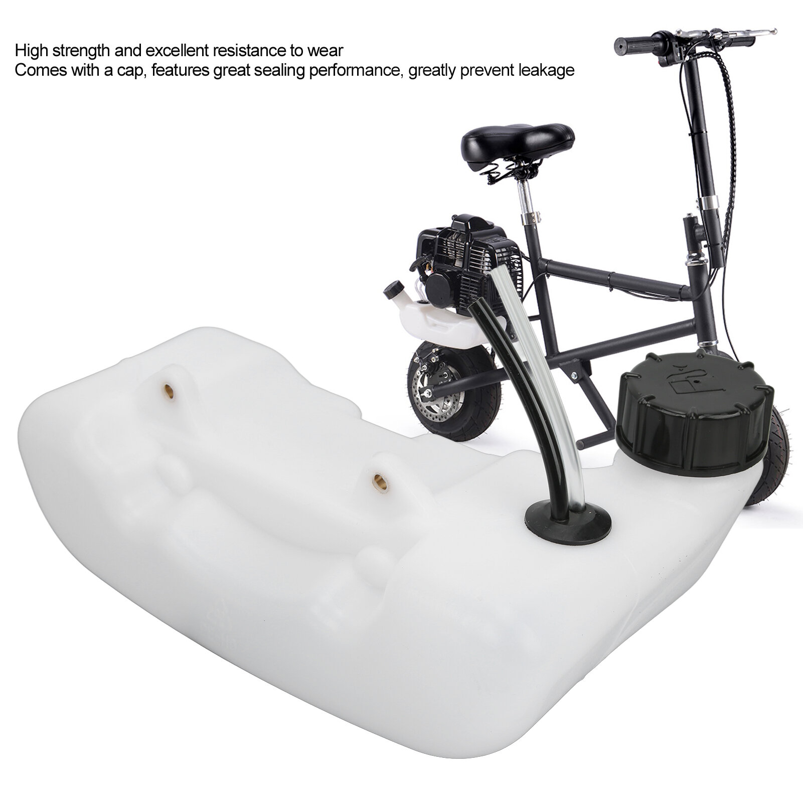 Топливный бак в сборе с крышкой белого цвета для мини-скутеров, квадроциклов, 2-тактных двигателей 43cc 47cc 49cc