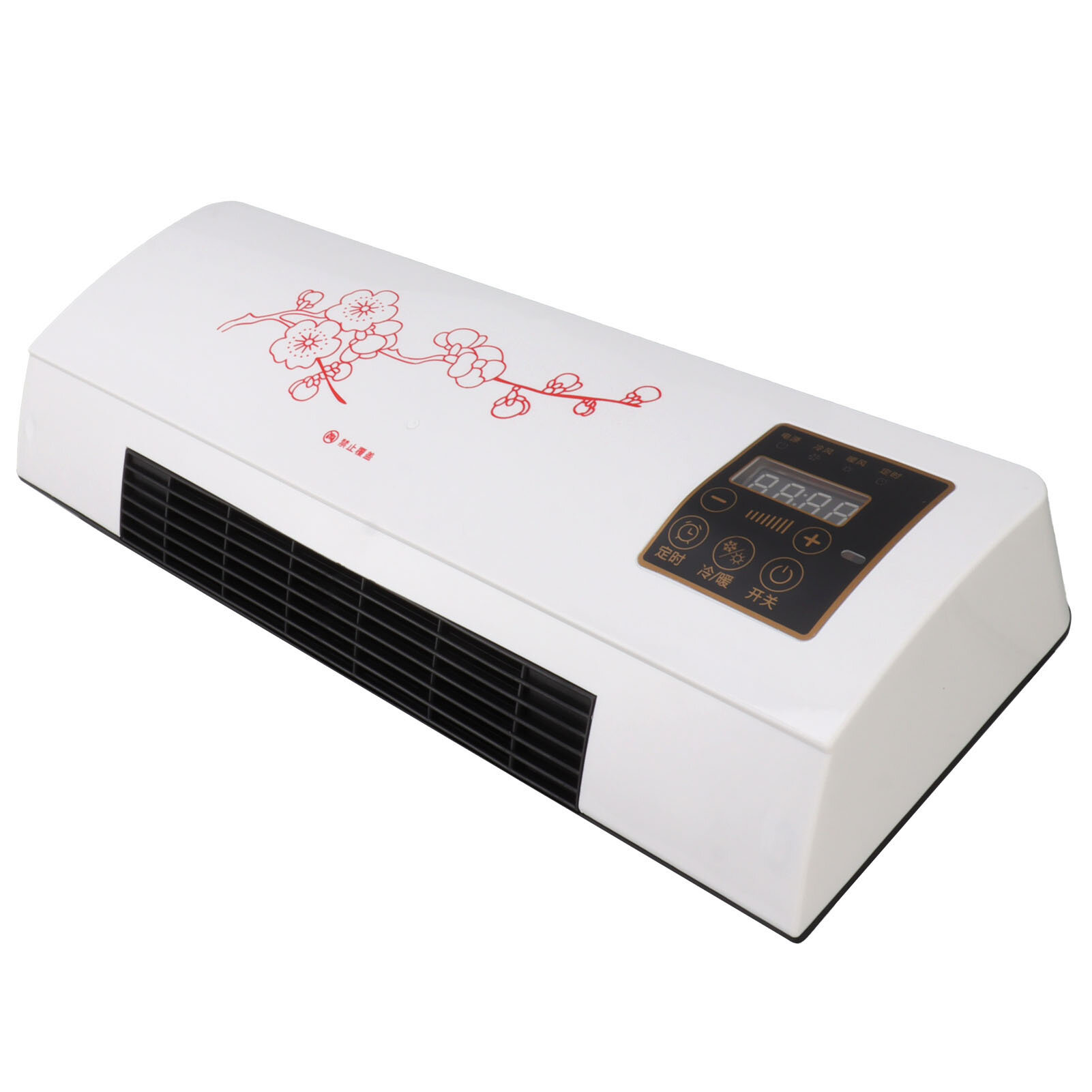 Кондиционер обогреватель настенный мини электрический охлаждение и обогрев с пультом дистанционного управления для спальни ванной комнаты гостиной CN вес 2030г материал ПП с встроенной батарейкой CR2025 150mAh в комплект входят 2 винта 2 расширительные