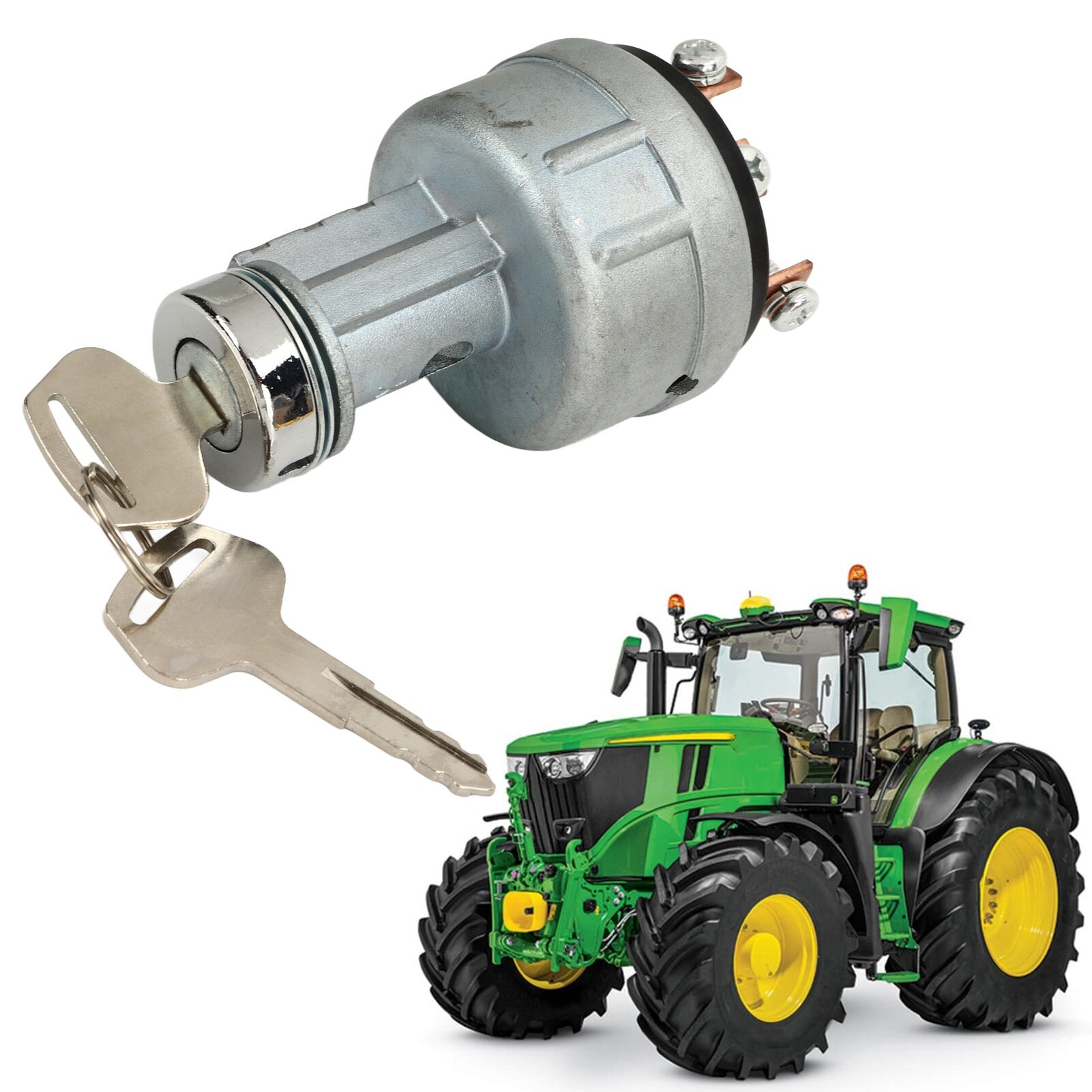 Замок зажигания с ключами 08086-10000 Замена для John Deere 650 750 850 950 1050