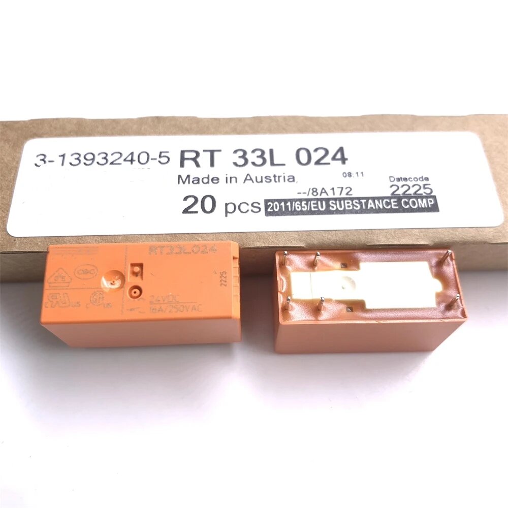 Реле RT33L012/RT33L024/RT33L048 16А RT33L012 12VDC