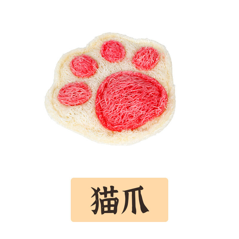 Игрушка с котячьим мятой в форме кошачьей лапы с OPP-пакетом, одиночная штука для кошек, натуральный мятный