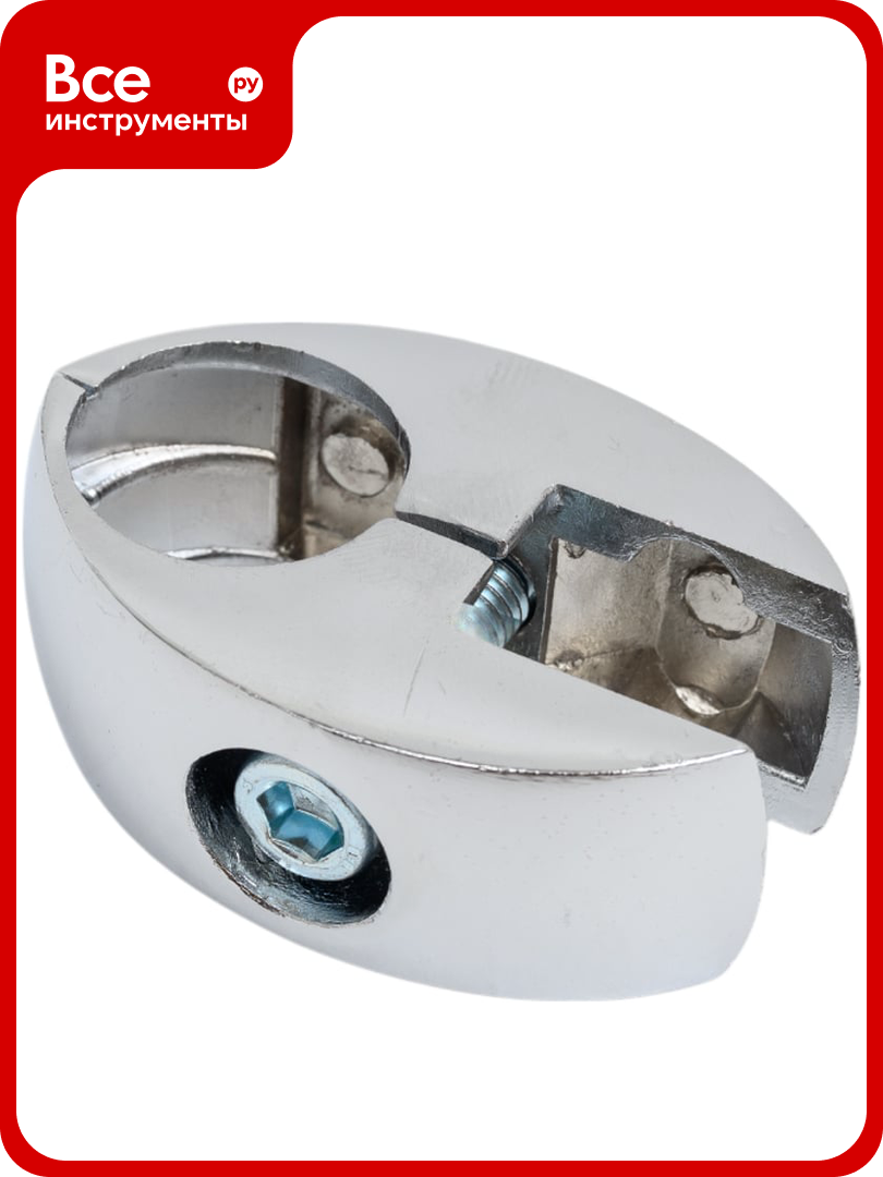 Односторонний держатель панели Tech-Krep/Zitar хром 1 шт. пакет 127420, стальной, белый, 25 мм