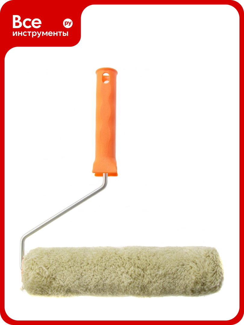 Валик Сибртех Фасадные работы, 250мм, ворс 18мм, D ручки - 6 мм, полиакрил, полиэстер D36 мм