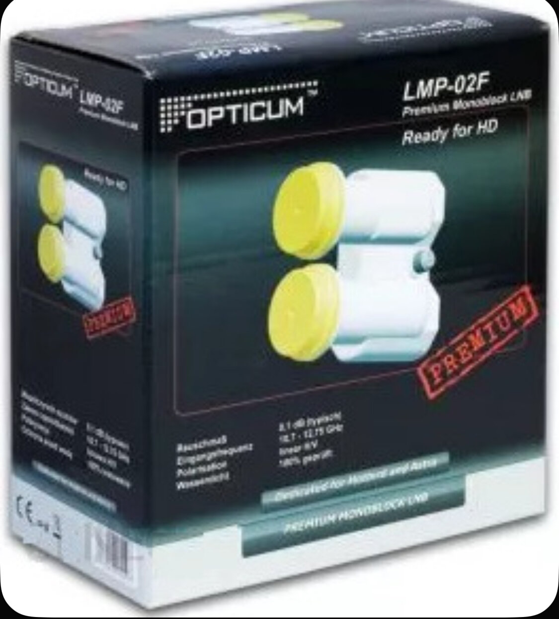 Конвертор OPTICUM LMP-02F Premium Monoblock LNB На два спутника. (к примеру МТС+Телекарта)