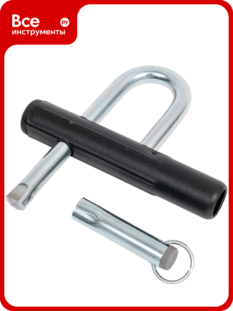 Навесной винтовой замок Дверной Страж знв 1-10 дс, с одной секретностью, трёхгранный ключ ДС42589