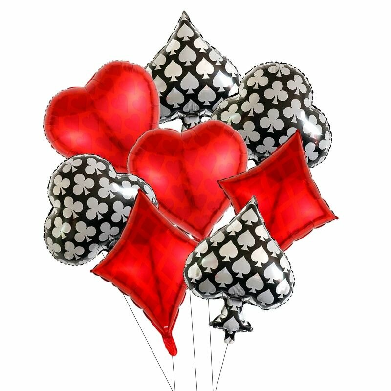 Набор воздушных шаров Масти 8 шт Алиса в стране чудес