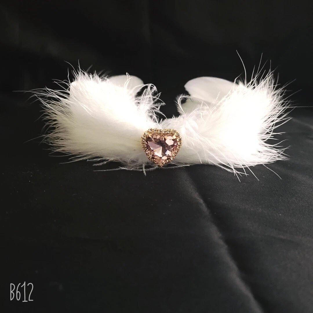 Балетный головной убор с перьями Белый черный лебедь Lake C04