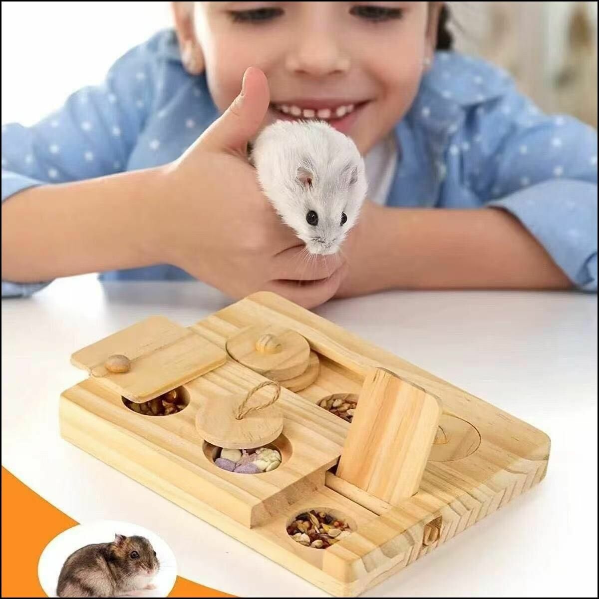 Игрушка для хомяка, игрушка для поиска пищи, подходит для хомяков, кроликов, морских свинок, шиншилл, крыс, песчанок