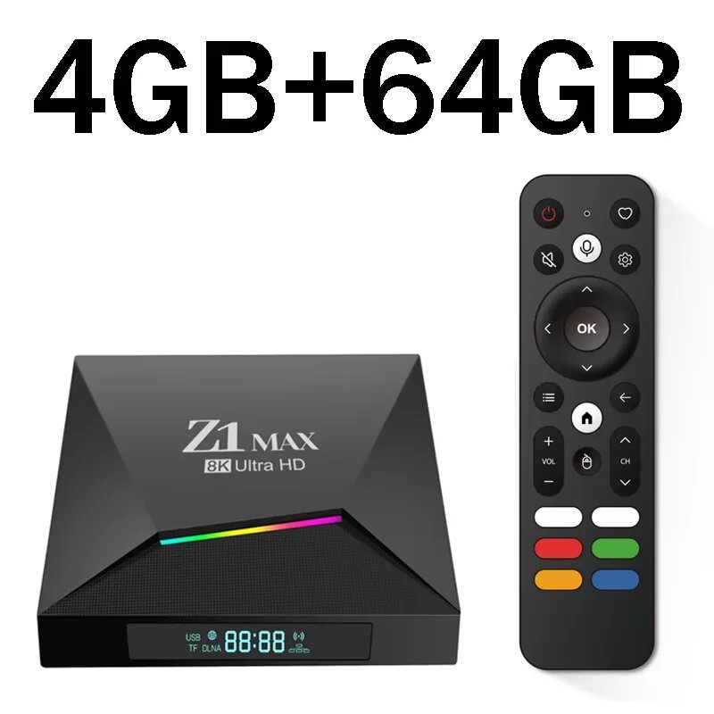 IPTV TV Box Android 15 4K 8K HD Allwinner H618 Quad core BT 5.0 4G 5G Dual WiFi 8GB 128GB Voice remote Support European IPTV