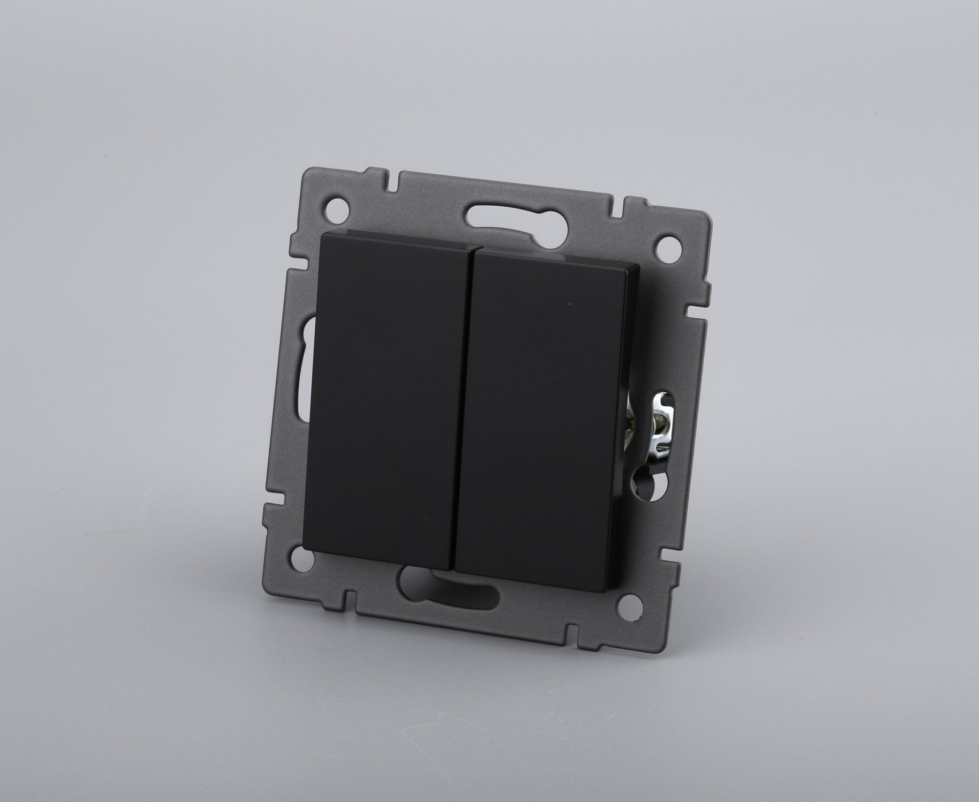 Выключатель Arlight Механизм выключателя двухклавишный самовозвратный SWT-MKR2-PL-BK-V (250V, 10A) (Arlight, -)