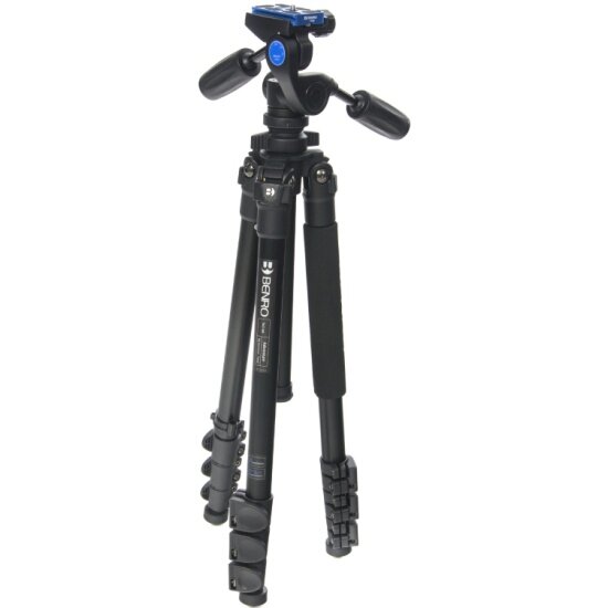 Штатив Benro TAD18AHD1A Adventure с головкой HD1A, алюминиевый с клипсами