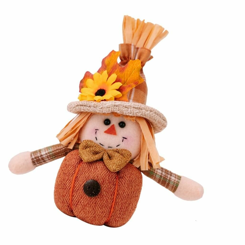 Милые плюшевые куклы Пугало с цветами и листьями для украшения стен и деревьев, - Мальчик