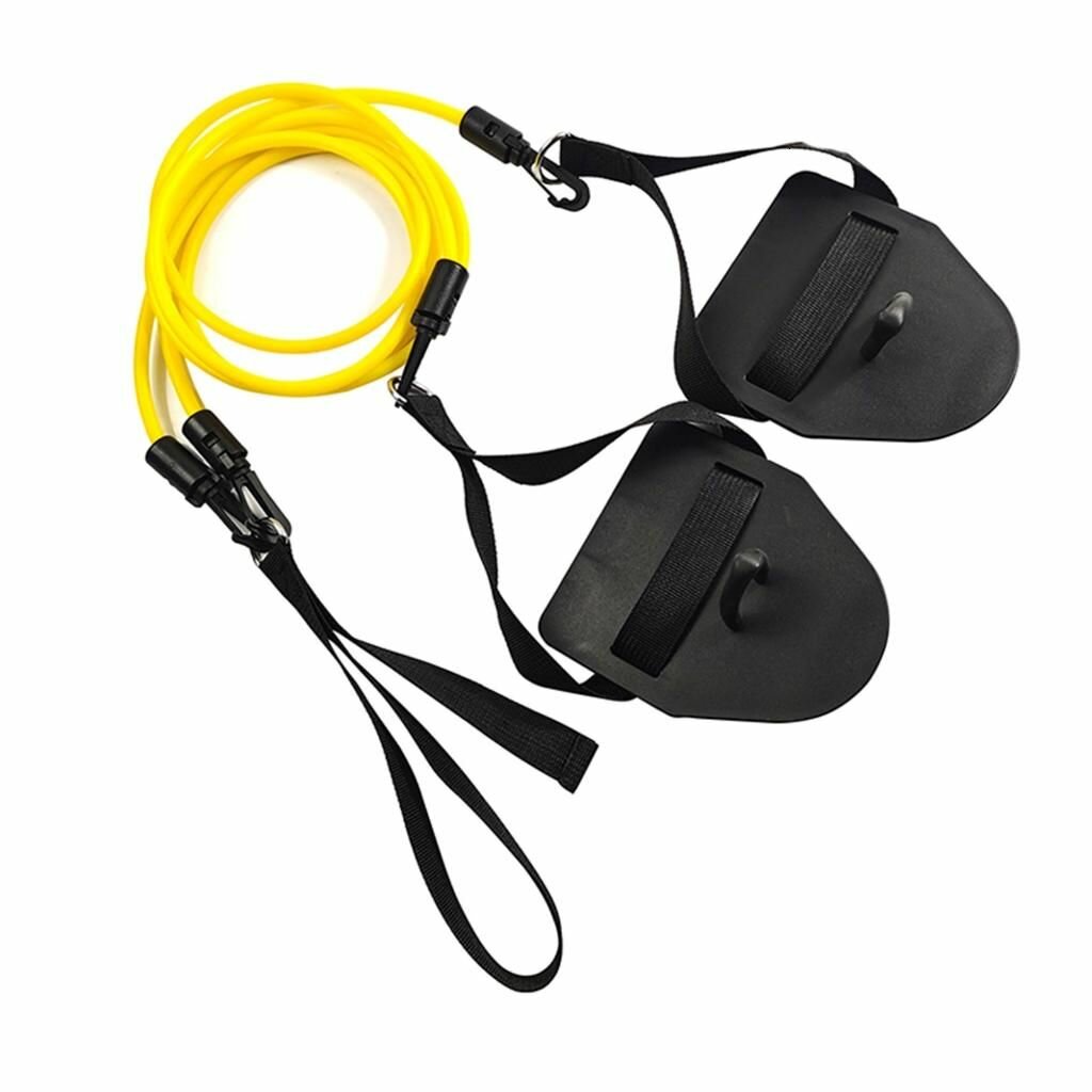 Тренажер для плавания, набор эспандеров для тренировки силы рук, Желтый