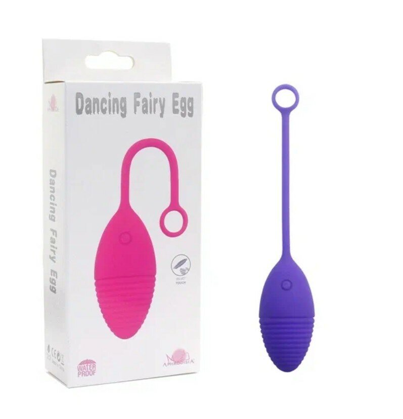 Виброяйцо Aphrodisia Dancing Fairy Egg, фиолетовый, 10 режимов, перезаряжаемый
