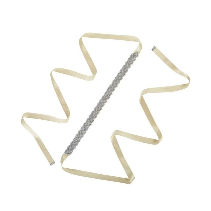 Пояса, Свадебное платье для мамы со стразами на талии, Уплотнительный Пояс-Бежевый