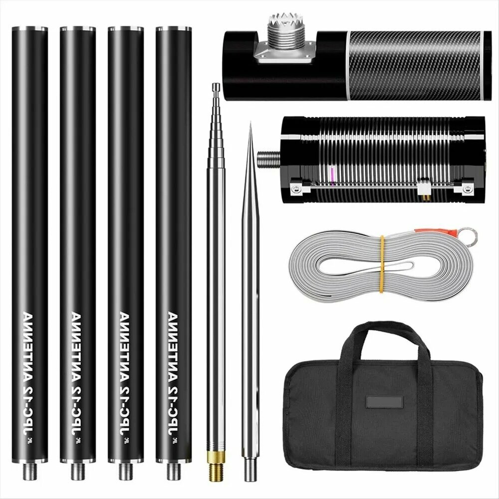 -12 КВ антенн для любительского радио с ползунковым регулятором 7 МГц 50 МГц вседиапазонная КВ вертикальная антенна 40 6 м 8 диапазонов нару