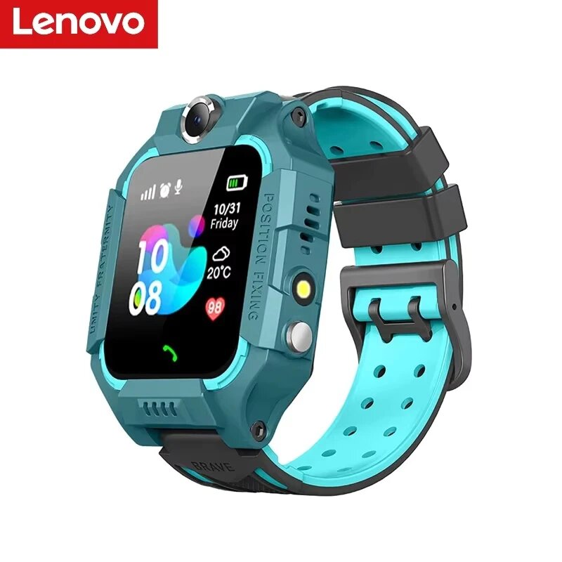 Lenovo Детские умные часы с GPS, GREEN