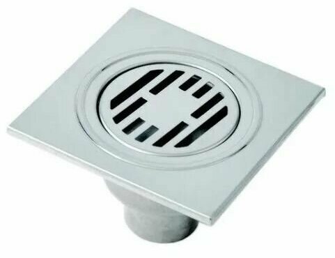 Трап из нежарвеющей стали с вертикальным выпуском 15см*15см TIM BAD011501