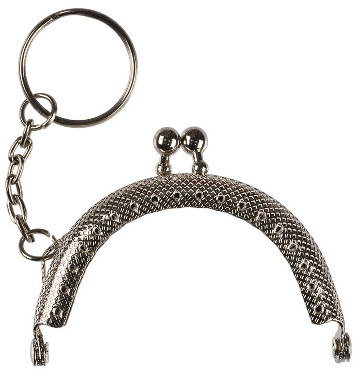 Gamma FER-19 Застежка для сумки фермуар 7x4 см, серебристая под №01, 1 шт, арт. FER-19-01