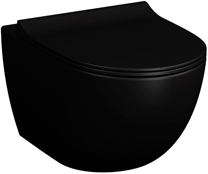 Унитаз Vitra Sento Rim-ex 7748B083-0101 подвесной черный матовый