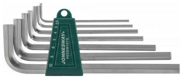 Комплект угловых шестиграников LONG 2,5-10 мм H02SM107S Jonnesway, 47091