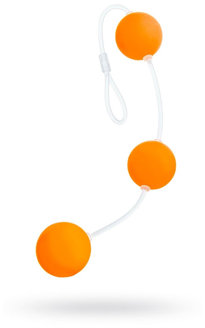 Sexus Анальная цепочка из 3 шариков 935002 19.5 см, оранжевый