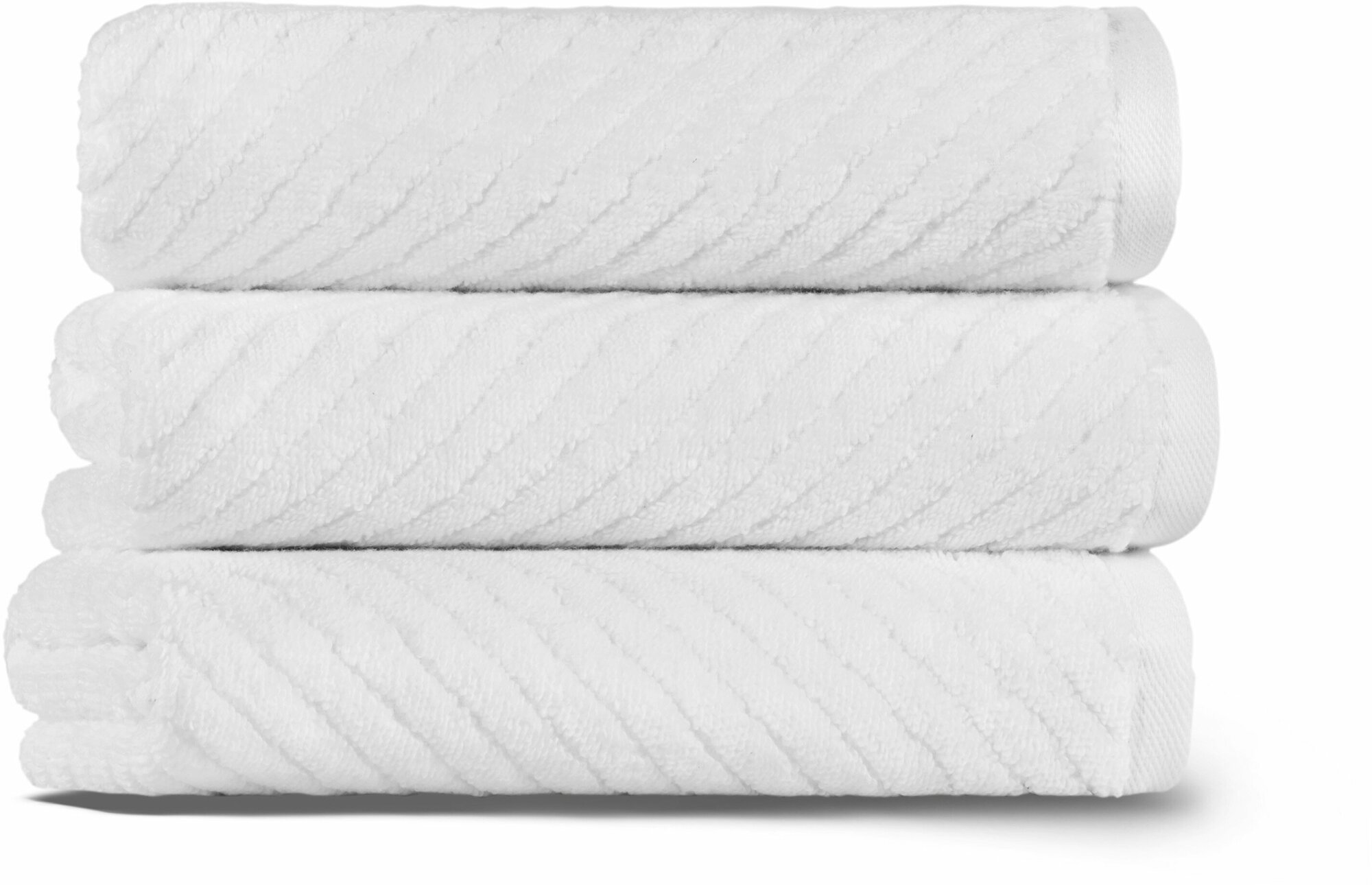 Полотенце из хлопка Chevron, 33*33 см, белый (white)