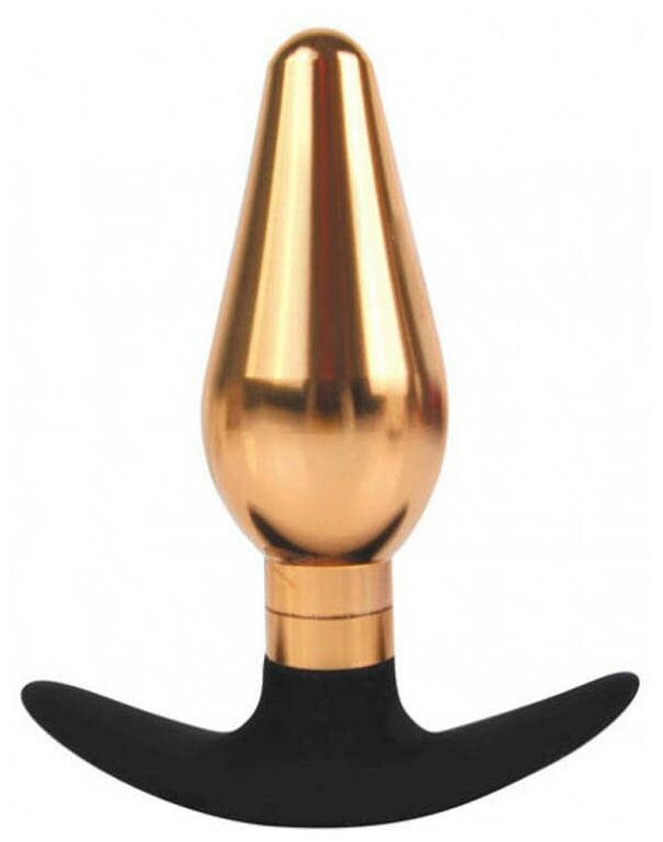 Iron Love Анальная пробка IL-28004, длина: 10.9 см, золотистый/черный