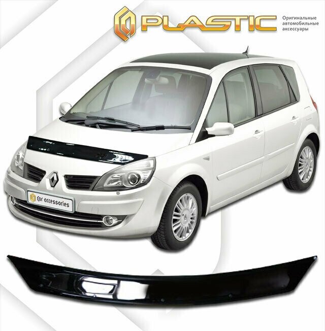 Дефлектор капота Classic черный Renault Scenic II Год выпуска 2006