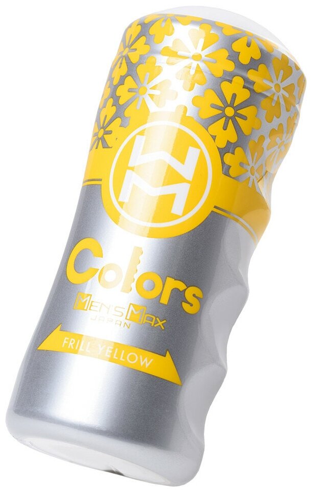 Men'sMax Мастурбатор нереалистичный Colors Frill Yellow, белый