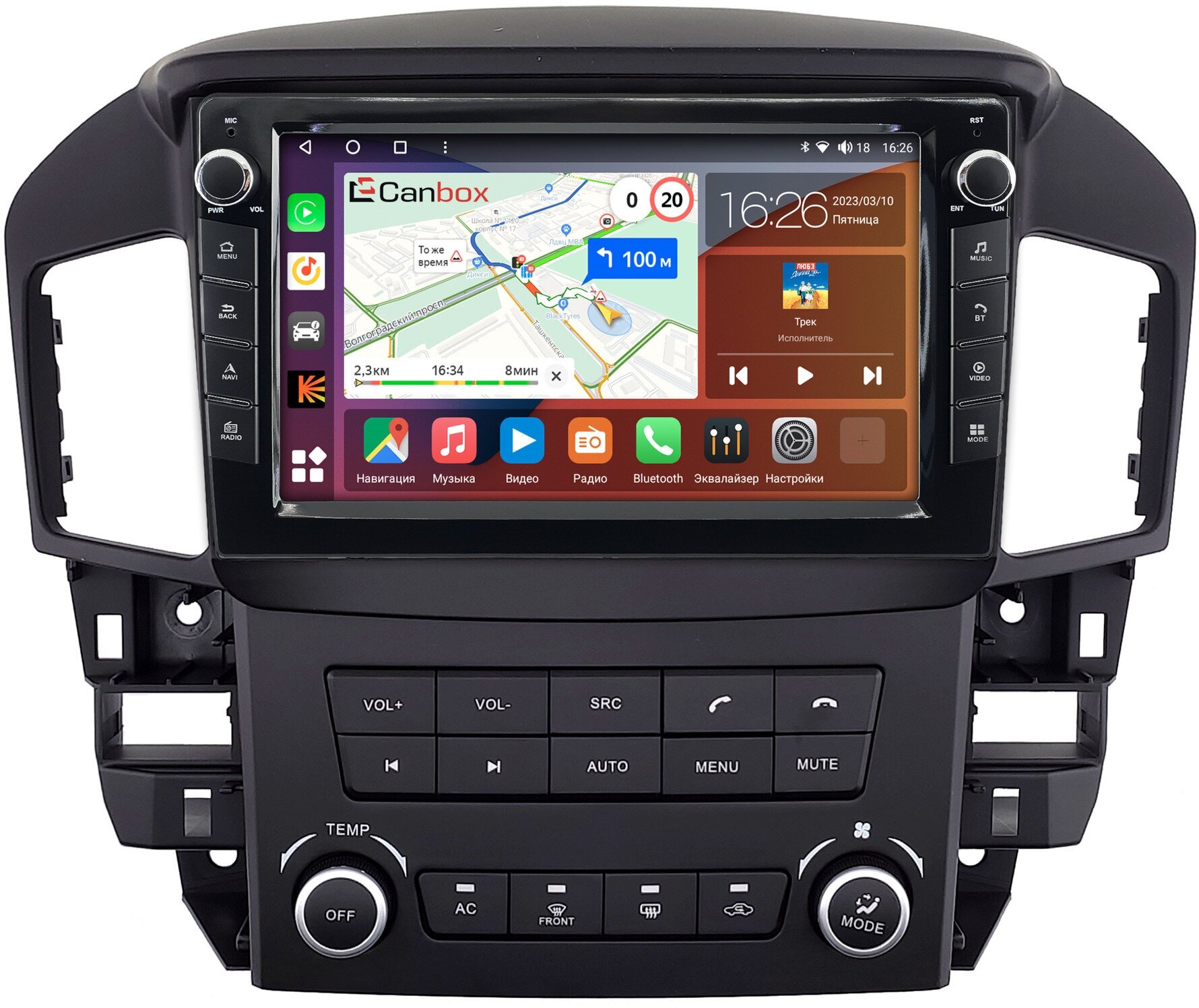 Штатная магнитола Canbox H-Line 7823-9221 Toyota Harrier (XU10) 1997-2003 Android 10 (4G-SIM, 4/64, DSP, IPS) С крутилками