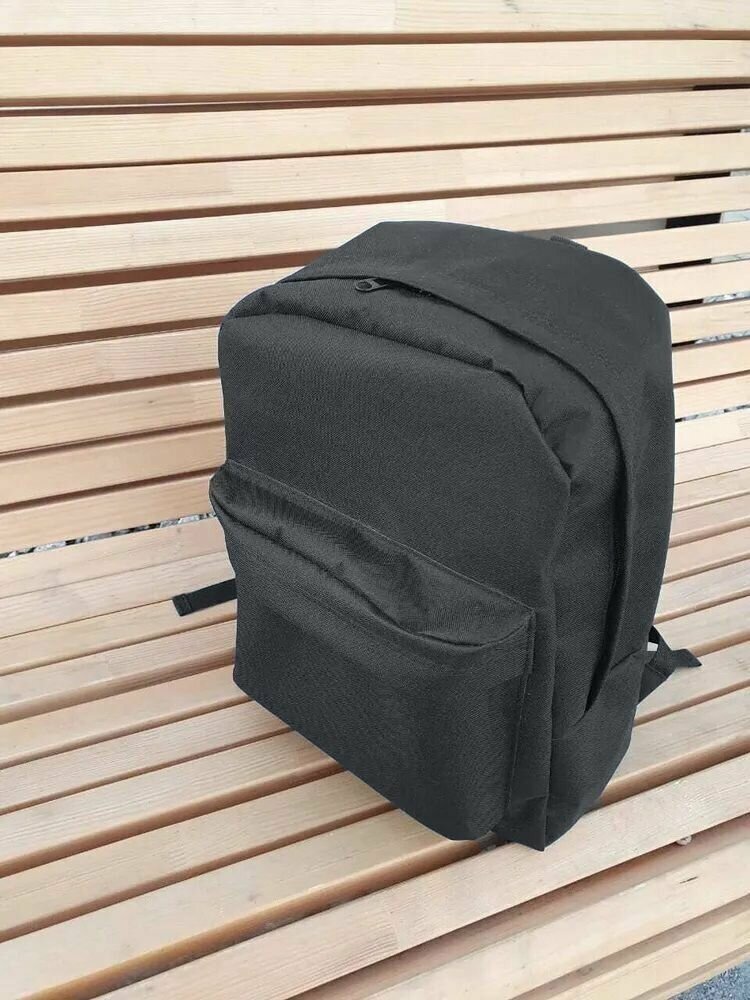 Рюкзак KronBag, размер 390х320х160, черный унисекс