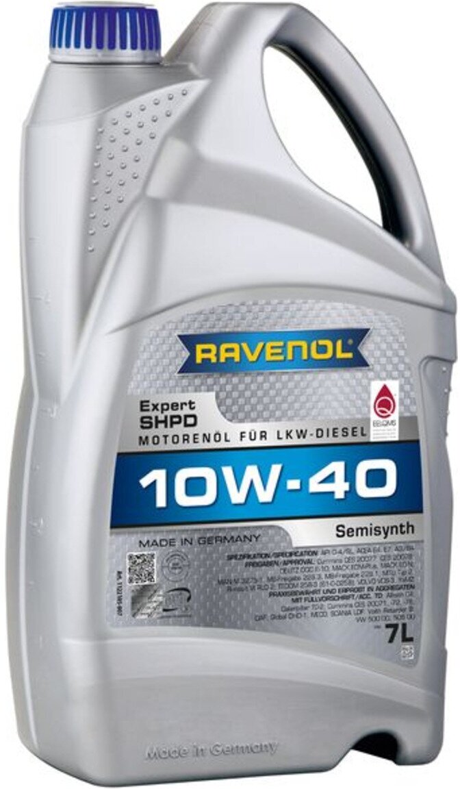 Моторное масло RAVENOL Expert SHPD SAE 10W-40 (7л) new