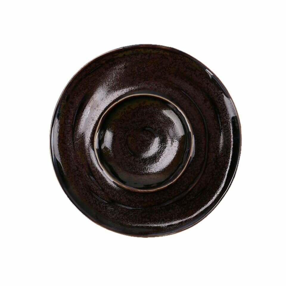 Тарелка ROOMERS TABLEWARE, 24,5 см, каменная керамика, цвет черный (E665-P-08168/24.5CM)