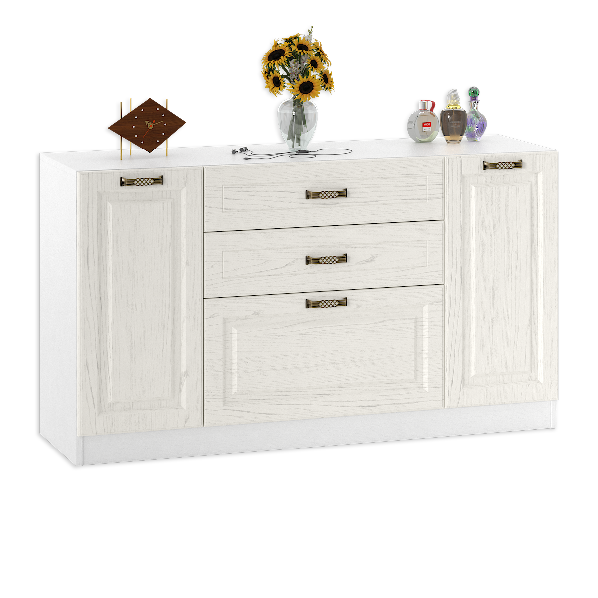 Комод Mobi Ливерпуль светлый Белый/Ясень ваниль Размеры: Высота 783мм Глубина 414мм Ширина 1400мм