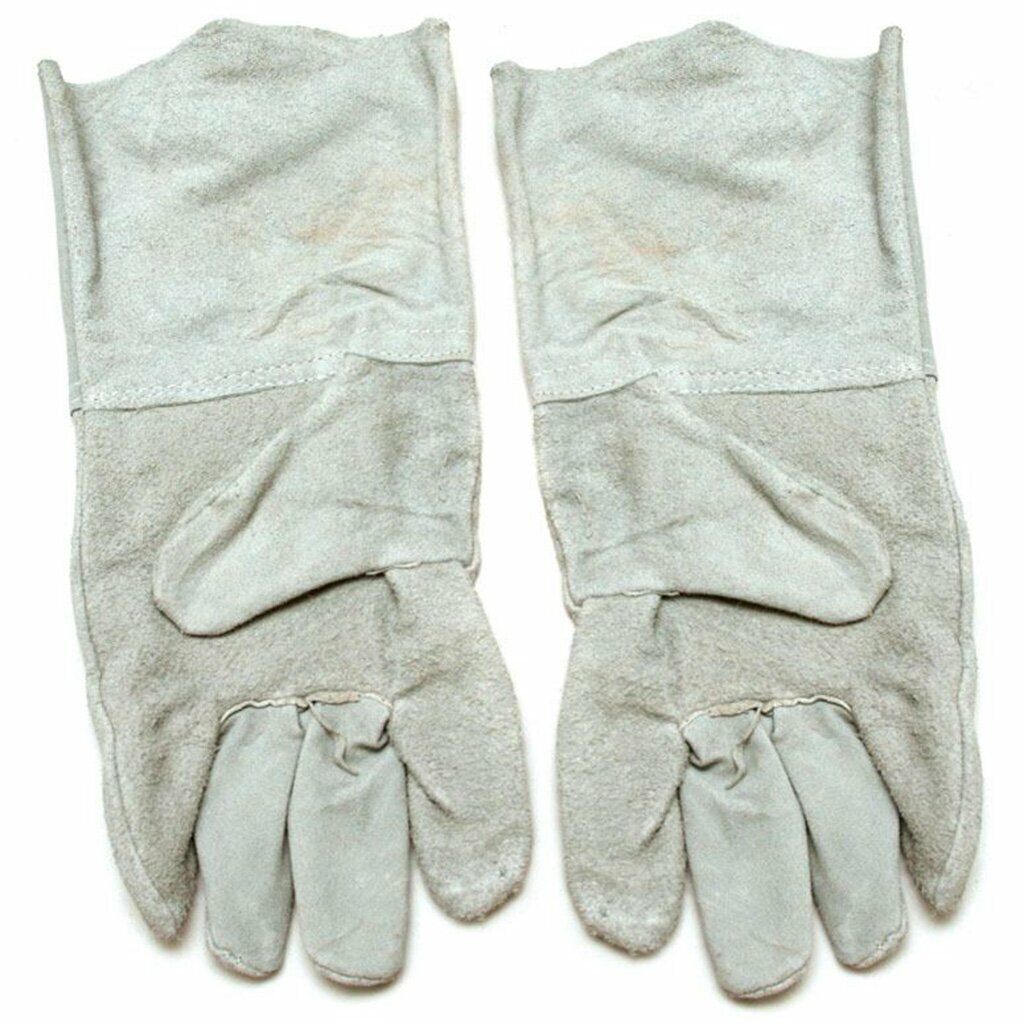 Перчатки-краги спилковые 35 см, длинные, Металлург, Другие бренды