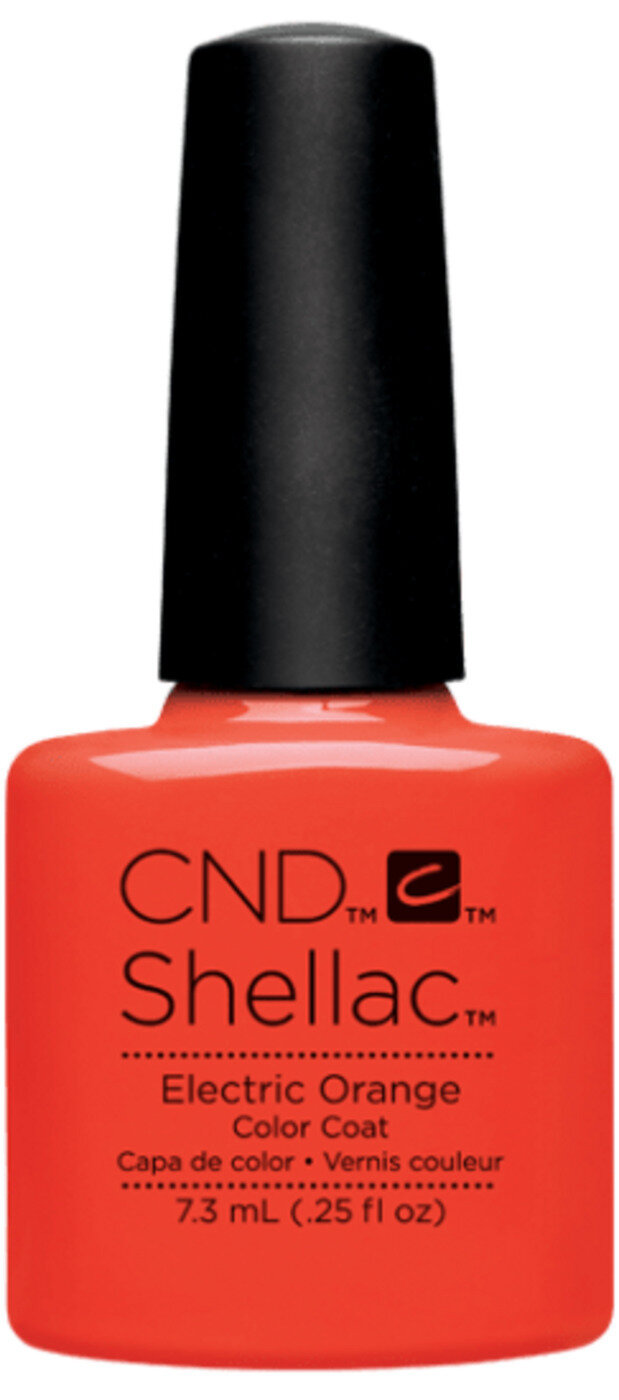 CND Shellac, гель-лак для ногтей, Electric Orange, 7,3мл