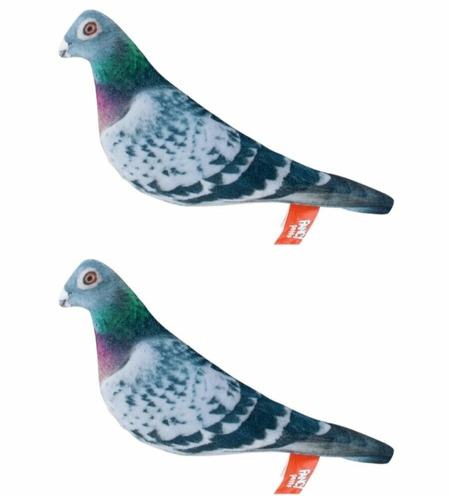 Fancy Pets Игрушка для кошек Голубь, 10х17 см, 2 шт