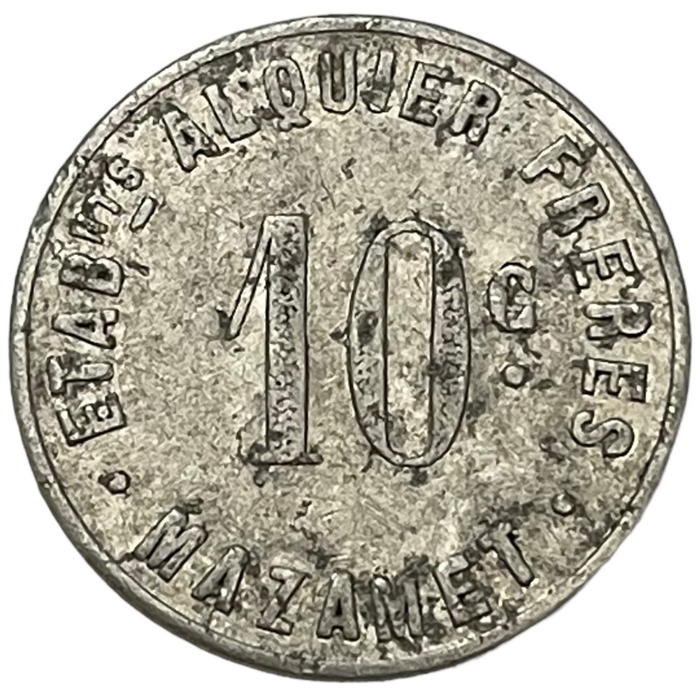 Франция, Мазаме 10 сантимов 1922 г. (Лот №4)