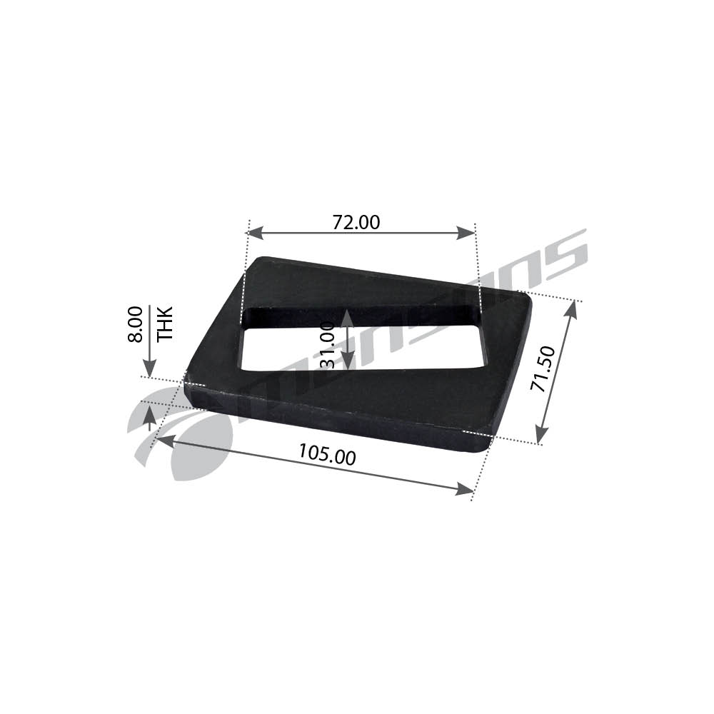 MANSONS 300.099 пластина рессоры