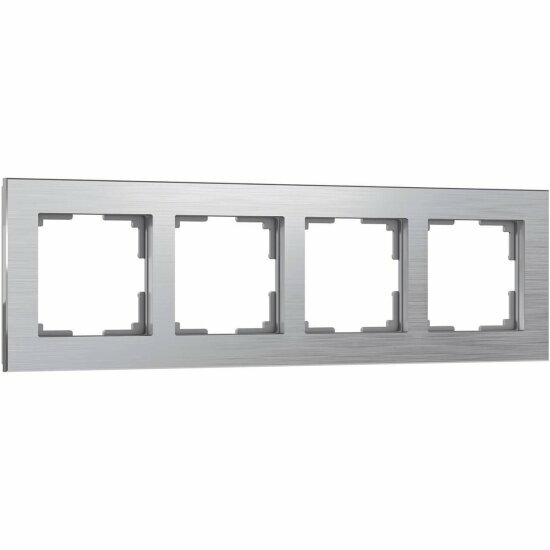 Рамка Werkel на 4 поста Aluminium алюминий W0041706 4690389158070