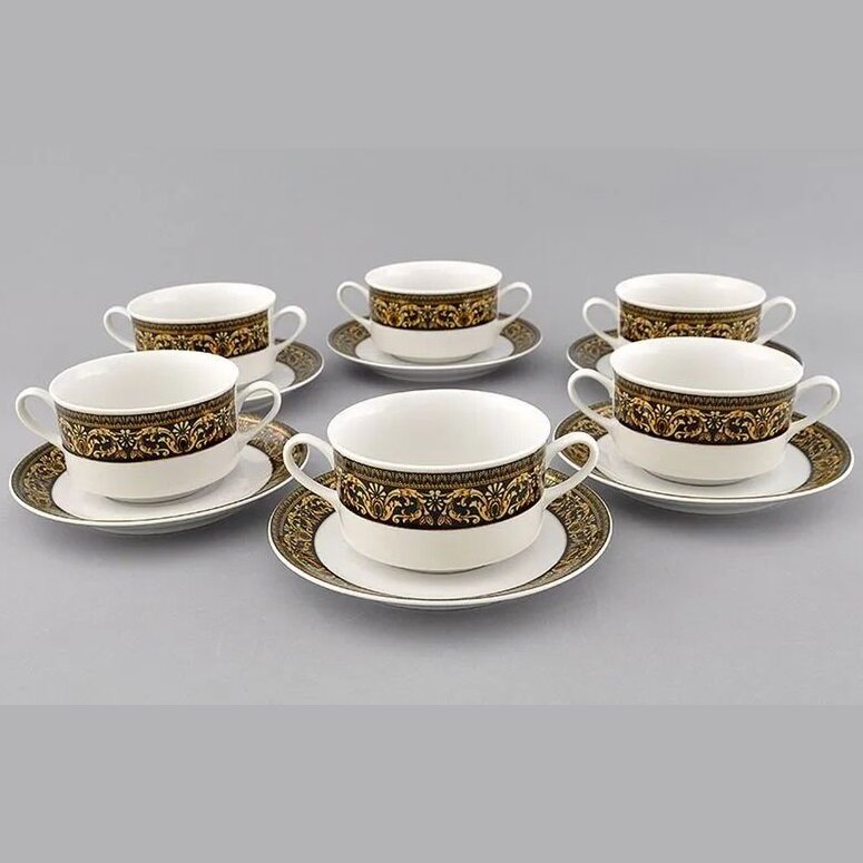 Набор из 6 чашек для супа Leander Sabina Versace 02160673-172B