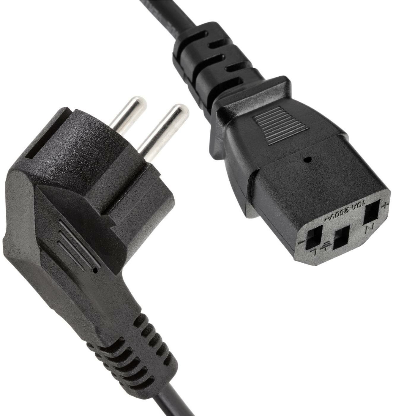 Кабель питания сетевой 2м 10A/250v (IEC C13) (PC)