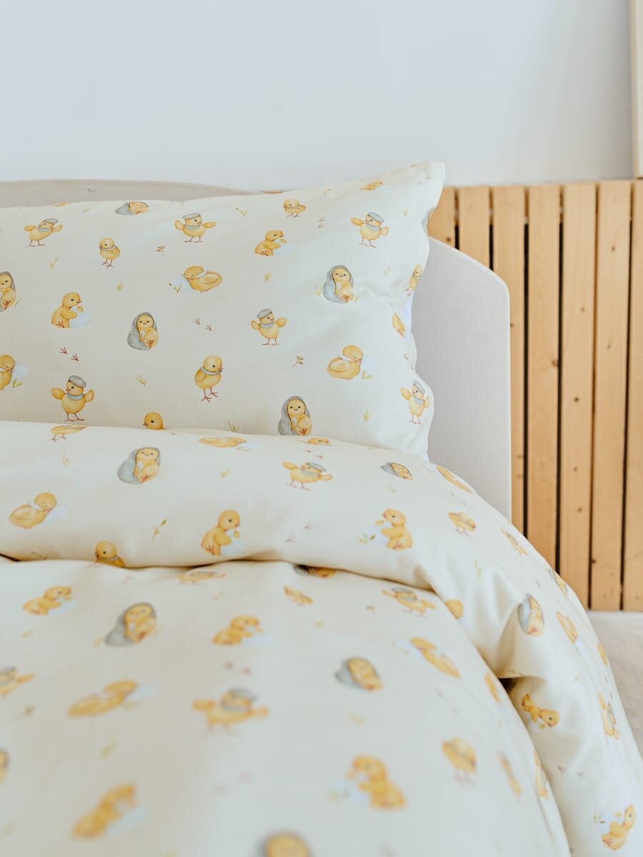 Детское постельное белье SLEEP FOR SLEEP с двусторонним принтом 60х120 Комплект LITTLE ONE Сатин