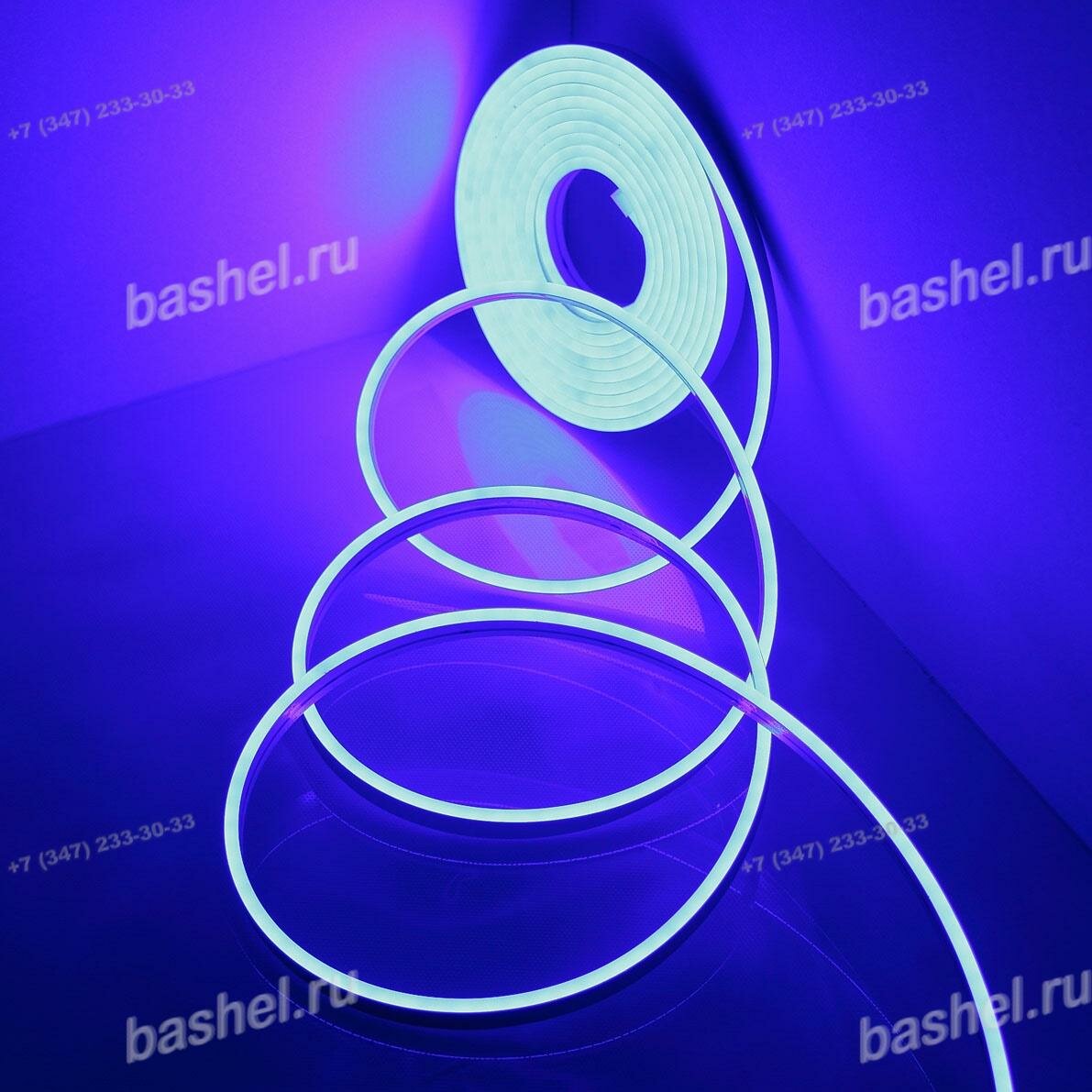 IC-FSL2835-1305-24V Blue (13x5mm, шаг нарезки 5 см, подключение до 5м с одной стороны, цена за 5м!), 24v