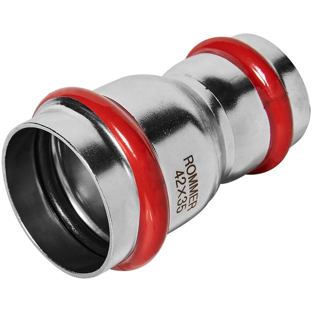 Муфта переходная под пресс 42 х 35 мм, из нержавеющей стали ROMMER (RSS-1018-004235)