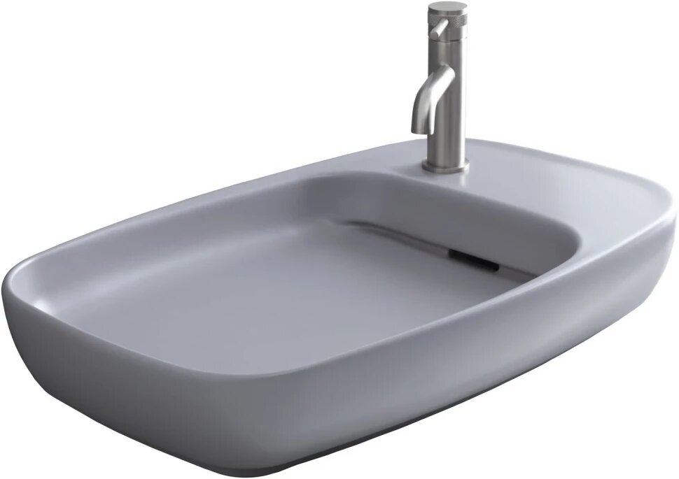 Раковина-чаша Allen Brau Liberty 4.32012. AN 70x42,6 см, накладная, антрацит