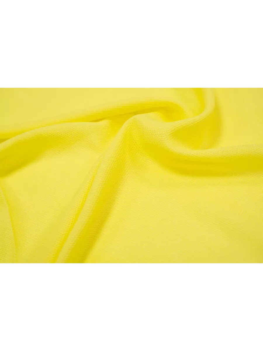 Ткань Шифон текстурный пике Mis желтый