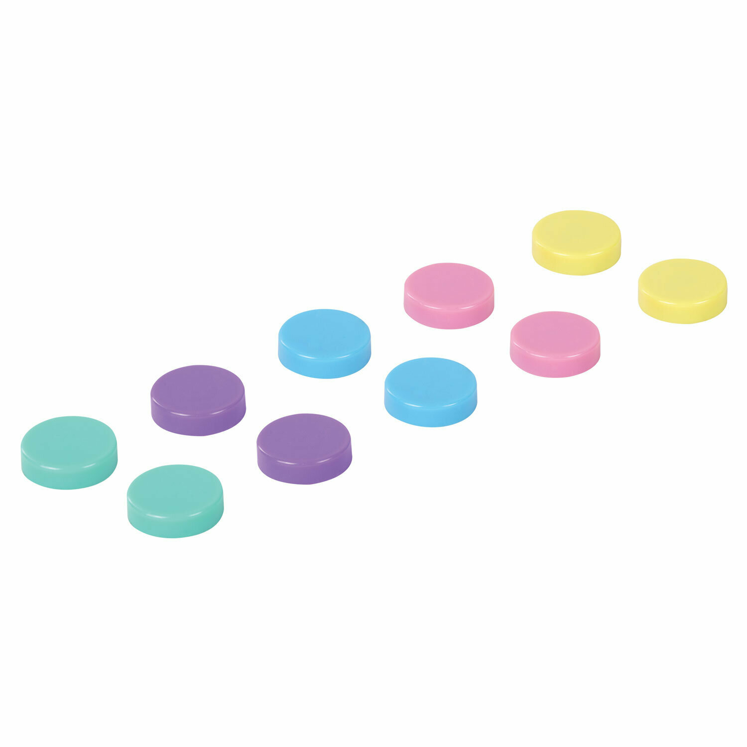 Упаковка 6 шт. Магниты 30 мм, набор 10 шт, "MACAROONS", BRAUBERG KIDS, блистер, 272521